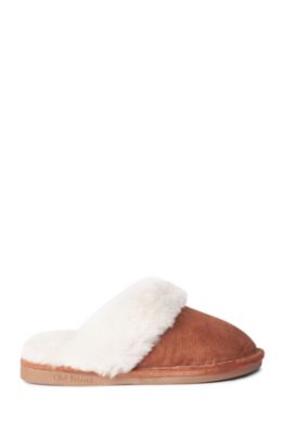 Old Friend Footwear Women's Scuff Slippers, 7,Chestnut at Tractor Supply Co