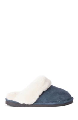 Old Friend Footwear Women's Scuff Slippers, 7,Navy Blue at Tractor ...