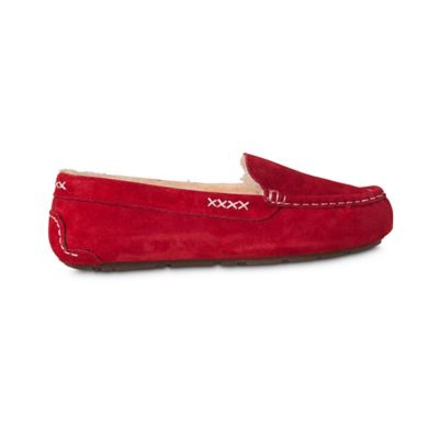 Old Friend Footwear Women's Bella Fur Slippers, 10 M,Ruby Red at ...