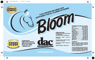 dac Bloom Vitamin and Mineral Supplement for Horses, 5 lb. at Tractor ...