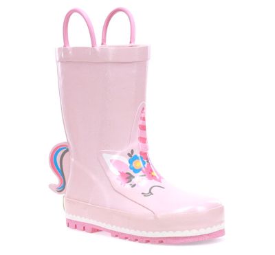 Western Chief Girls' Unity Unicorn Rain Boots, 10,Rose at Tractor Supply Co