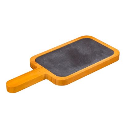 Creative Home Slate Cheese Paddle with Pine Wood Trim and Chalk at ...