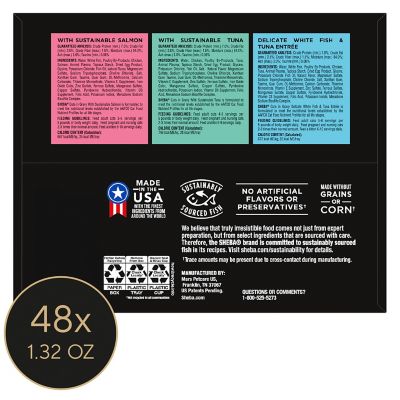 Sheba Perfect Portions Adult Sustainable Tuna, Salmon, White Fish ...