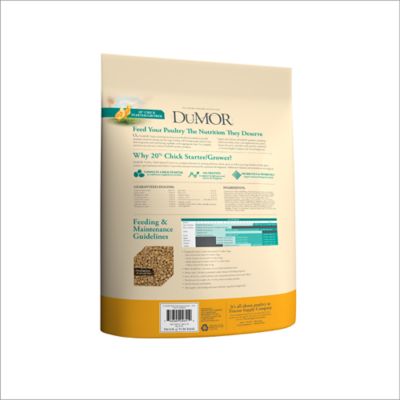 DuMOR 20% Chick Starter/Grower Crumbled Chicken Feed, 10 lb. Bag at ...