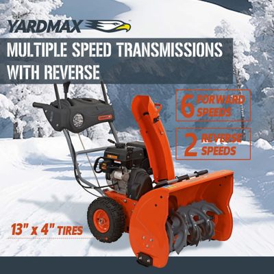 YARDMAX 26 in. Self-Propelled 2-Stage Gas Snow Blower with Electric ...