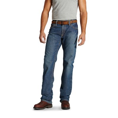 Ariat Men's Relaxed Fit Low-Rise Flame-Resistant M4 Bootcut Jeans, Clay ...