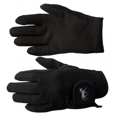Horze Kids' Stretch Equine Gloves, 5,Black at Tractor Supply Co