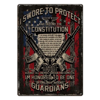 River's Edge Products 12 in. x 17 in. Guardians Tin Sign at Tractor ...