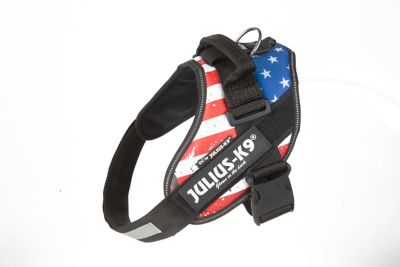 Julius-K9 Easy-On IDC Hook-and-Loop Patch Reflective Power Dog Harness ...