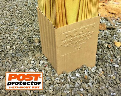 Post Protector 4 in. x 4 in. x 30 in. Fence Post Protector at Tractor ...