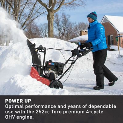 Toro 24 in. Self-Propelled 252cc SnowMaster 824 QXE Single-Stage Gas ...