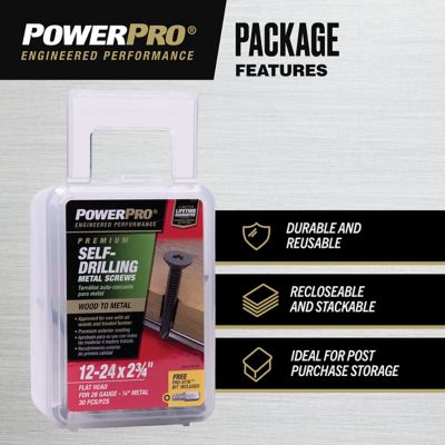 Hillman #12 x 2-3/4 in. Power Pro Star-Drive Sheet Metal Screws, 30 ...