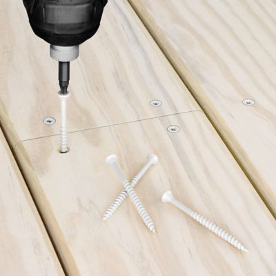 Hillman Deck Plus White Deck Screws (#10 x 3in.) -40 Pack at Tractor ...