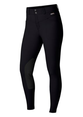 Kerrits Women's Crossover II Knee-Patch Riding Breeches, L,Black at ...
