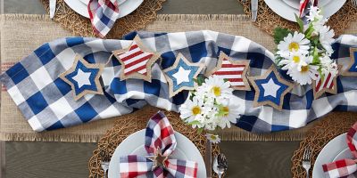 DII Buffalo Checkered Table Runner, CAMZ37772