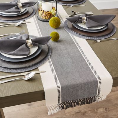 DII Dobby Striped Table Runner