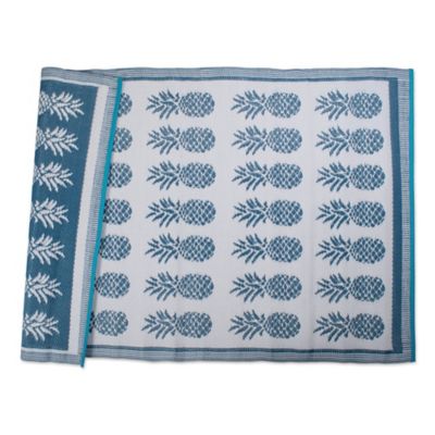 Zingz & Thingz Blue Pineapple Outdoor Rug, 4 ft. x 6 ft. at Tractor ...