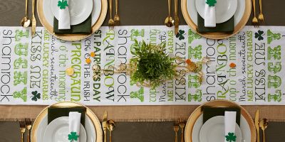 DII St. Patrick's Day Print Table Runner