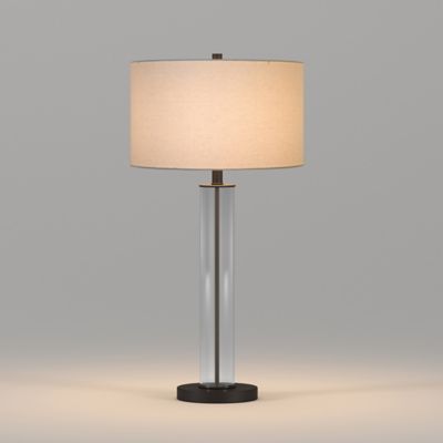 Hudson&Canal Harlow Glass Table Lamp, 6 ft. Cord