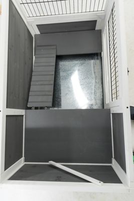 TRIXIE Small Natura Indoor Rabbit Hutch on Wheels with Pull-Out Tray ...