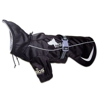 Dog Helios Icebreaker Extendable Hooded Dog Coat, S,Black at Tractor ...