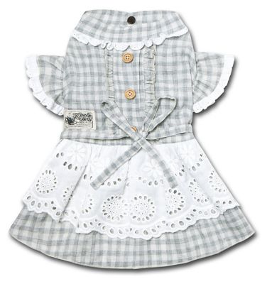Touchdog I Love Poochi Classical Dog Dress, S,Grey at Tractor Supply Co