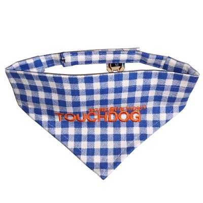 Touchdog Plaid Fashionable Dog Bandana, S,Blue at Tractor Supply Co