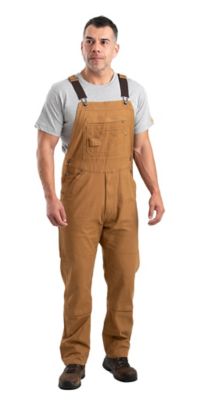 Berne Men's Flex 180 Duck Unlined Bib Overalls, 36x30,Brown Duck at ...