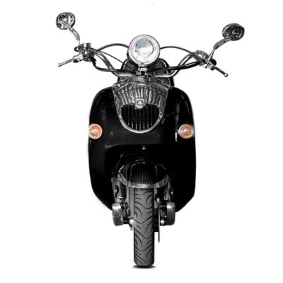 BMS Motorsports Heritage 150 Scooter, 1 Tone Black, BMS-HG1-150-BK at ...