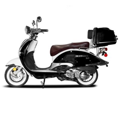 BMS Motorsports Heritage 150 Classic Mediterranean Scooter, Black at ...