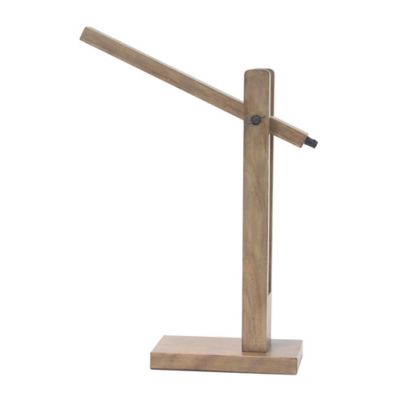 Harper & Willow 14 in. x 21 in. Industrial Brown Adjustable LED Desk ...