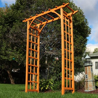 Sunnydaze Decor Durable Wooden Arbor For Gardening, Walkways, and ...