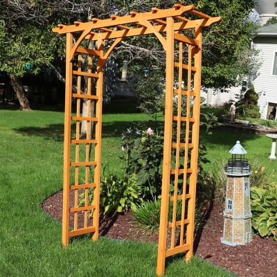 Sunnydaze Decor Durable Wooden Arbor For Gardening, Walkways, and ...