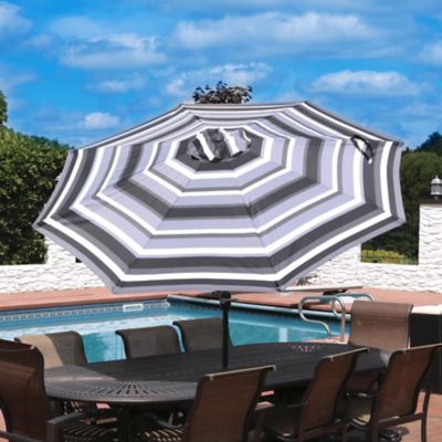 Sunnydaze Decor 9 ft. Aluminum Patio Umbrella with Tilt and Crank, 91 ...