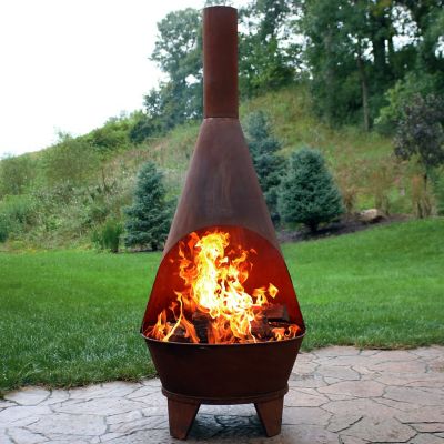 Sunnydaze Decor Outdoor Backyard Patio Mexican Style Oxidized Steel ...