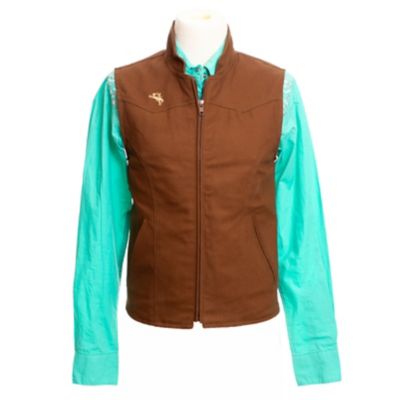 Wyoming Traders Women's Calamity Conceal Carry Canvas Vest, L,Chocolate ...
