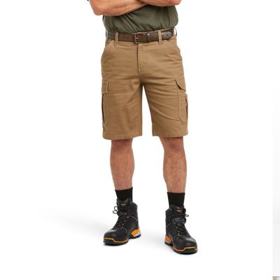 Ariat Men's 11 in. Rebar Relaxed Made Tough DuraStretch Cargo Shorts ...