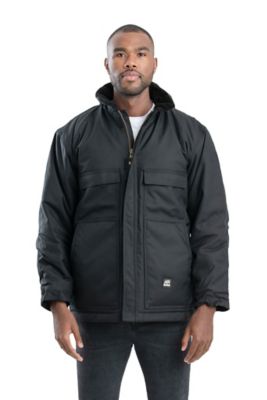 Berne Men's Icecap Arctic Insulated Nylon Chore Coat, L Tall,Black at ...