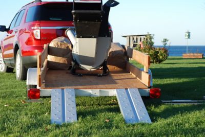 Stirling 500 lb. Capacity Galvanized Trailer Loading Ramps Kit, 2-Pack ...