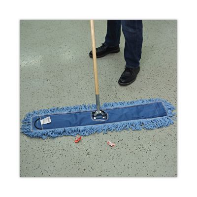 Boardwalk Looped-End Dust Mop Kit, 36 in. x 5 in., 60 in. Metal/Wood ...