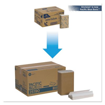 Georgia Pacific Blue Basic C-Fold Paper Towels, White, 1-Ply, 10-Pack ...