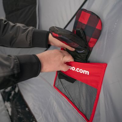 Eskimo Outbreak 650XD, Pop-Up Portable Shelter, Insulated, Red/Black, 5 ...