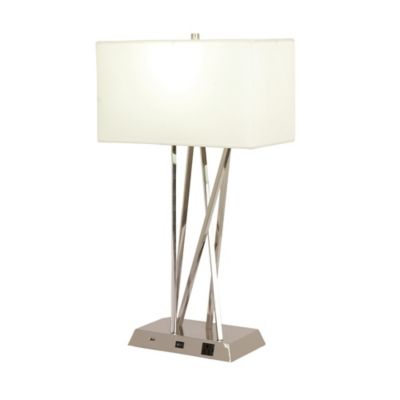Cosmoliving by Cosmopolitan Modern Style Metal Table Lamp with ...
