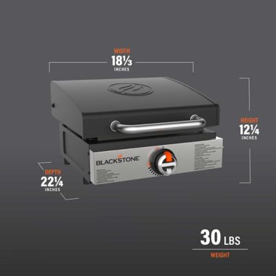 Blackstone Propane Gas Original Tabletop Griddle with Hood, 17 in. at ...