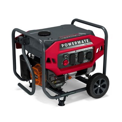 Powermate 3,600W Gasoline Powered Portable Generator with Co-Sense, 50 ...