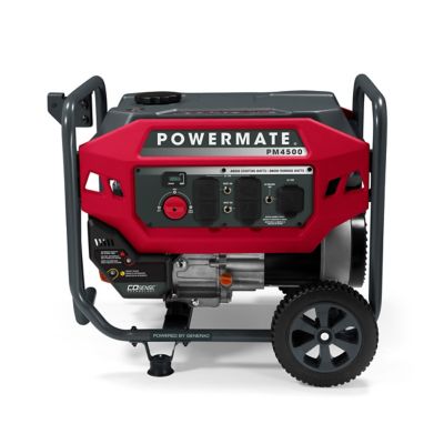 Powermate 3,600W Gasoline Powered Portable Generator with Co-Sense, 50 ...