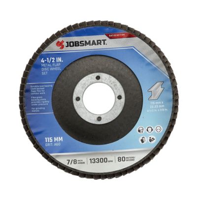 JobSmart 115 mm A60 Grit Metal Flap Disc Wheels, 8-Pack at Tractor ...
