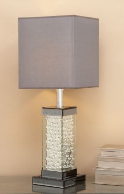 Harper & Willow Gray Glass Glam Table Lamp 11" x 11" x 31" at Tractor ...