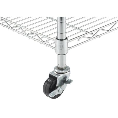 TRINITY 5-Tier Basics EcoStorage Pantry Rack with Wheels, 24 in. x 12 ...
