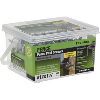Hillman Fas-N-Tite Exterior-Coated Fence Post Screws, #12 x 1-1/2 in ...